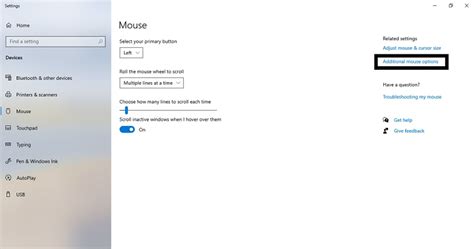 Apply Mouse Effects In Windows 10