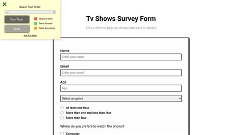 Tv Shows Form