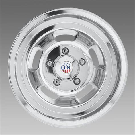 U S MAGS INDY U101 15X9 Polished Aluminum Wheel
