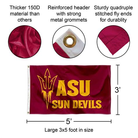 Asu Flag Arizona Flag Vector Art Icons And Graphics For Free