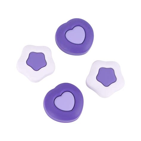 Geekshare Dark Cream Heart Thumb Grips