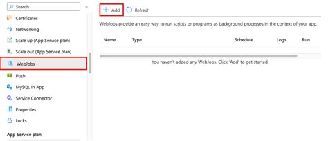 getting started with linux webjobs on app service nodejs microsoft
