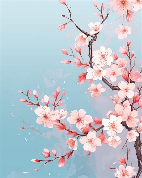 Premium Ai Image There Is A Picture Of A Cherry Blossom Tree With
