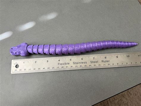 3d Printed Fully Articulated Ball Python Fidget Toy Etsy
