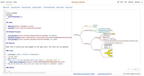 MarkMap ทำการเขยน Mindmap ดวย Markdown format