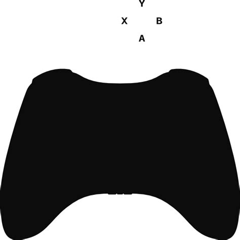 Xbox Controller Silhouette Clip Art At Clker Vector Clip Art