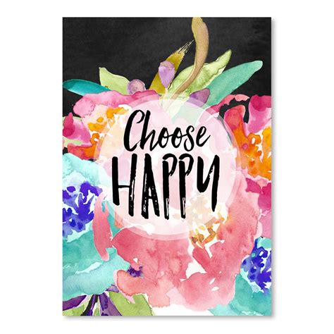 Poster Art Print Choose Happy By Amy Brinkman Americanflat Michaels