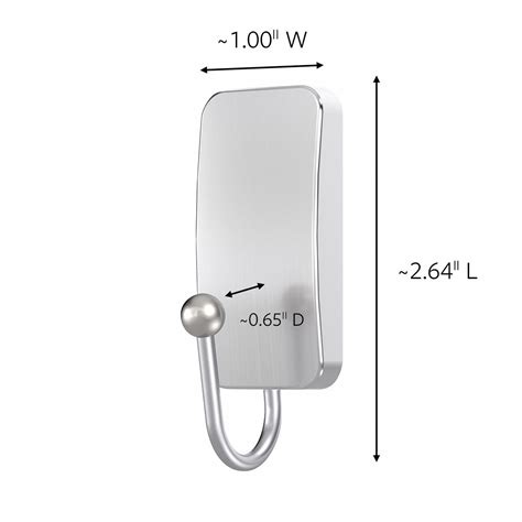 Command 1 Lb Wt Capacity 1 Points Per Hook Hook 56ke59 Bath33 Sn 2es Grainger
