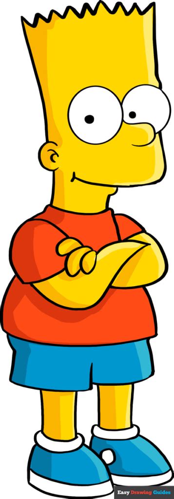 Bart Simpson Face Outline