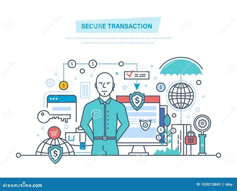 Secure Transactions And Payments Guarantee Security Of Financial