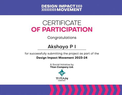 Akshaya P I On Linkedin Hello Connections Grateful To Be Part Of Titans Design Impact