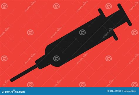 The Injection Needle Of A Syringe Forms An Ascending Line Diagram