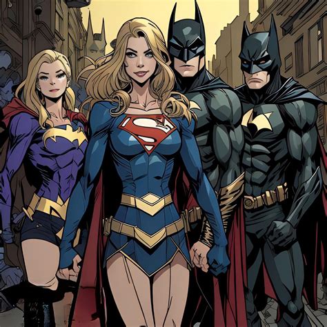 Supergirl E Batman By Evandro Marques Amv Art By Evandromarquesamv On