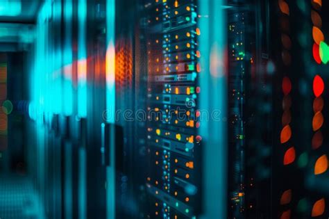 Server Room Data Center Big Data Storage Cloud Computing Technology Stock Image Image Of