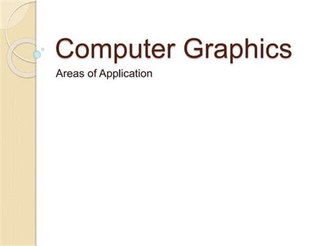 Computer Graphics Ppt Ppt