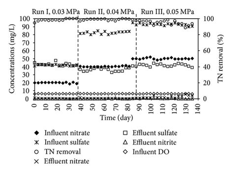 The Nitrate Nitrite Sulfate Do And Tn Removal In The Continuous Download Scientific Diagram