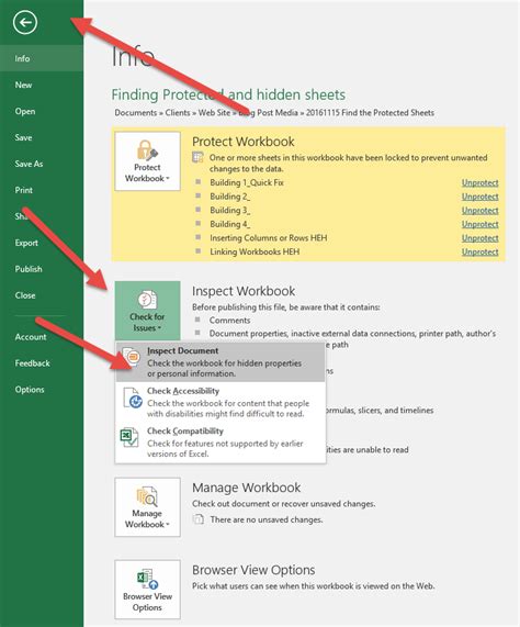 Finding Protected Sheets In Excel 1 • Za