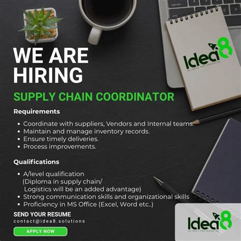 Supply Chain Coordinator Jobseeker Lk