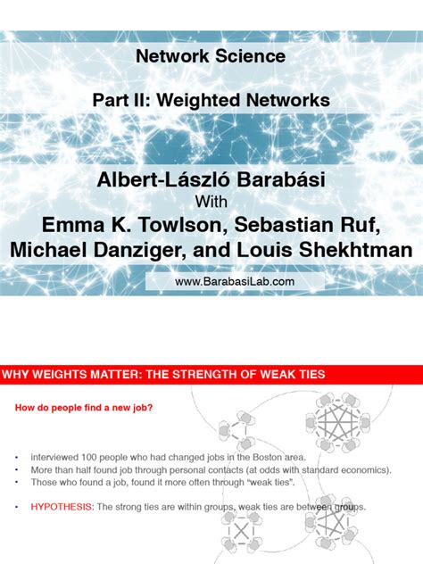 Class 2019 Weighted Networks Pdf