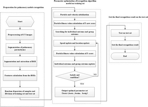 Flowchart Of Cs Mkl Svm Pso Algorithm For Pulmonary Nodules Recognition Download Scientific