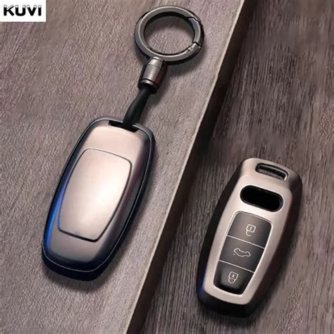 New Gun Grey Tpu Car Key Case Shell Fob Protective Cover Fit For Audi