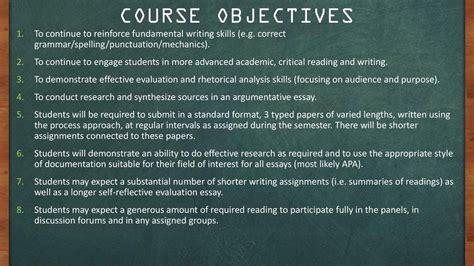 Eng 101 English Semester 1 3 De Credits Ppt Download