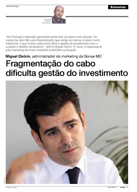 Entrevista Com Miguel Osório By Lpm Comunicação Issuu