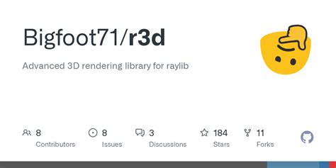 Github Bigfoot R D Advanced D Rendering Library For Raylib