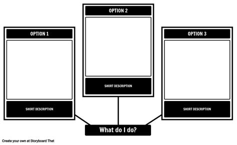 Decision Tree Spider Map Template Storyboard Av Storyboard Templates