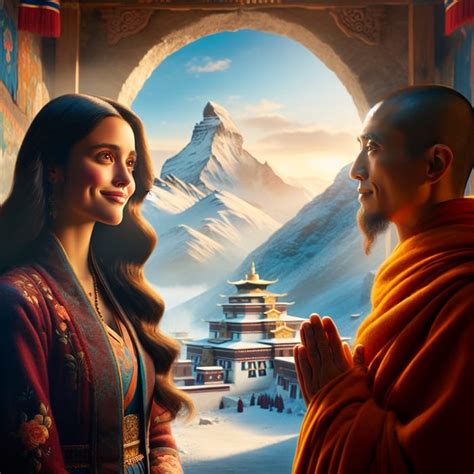Tibetan Monastery A Spiritual Connection Ai Art Generator Easy
