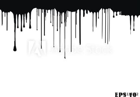 Dripping Paint Drips Background Excellent Drips Illustration