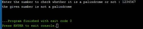 Palindrome Integer Write The Functions With The Following Headers