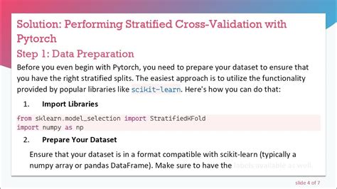 How To Implement Stratified Cross Validation With Pytorch For