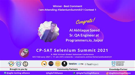 Seleniumsummit21 Cpsat Selenium Summit 2021 Schedule