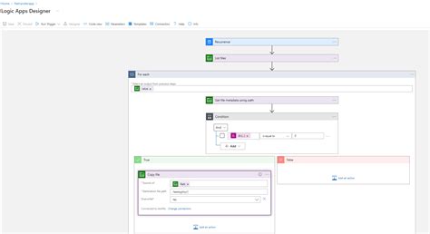 how to get latest file from azure file share using azure logic app
