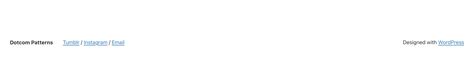 Footer With Social Links And Wordpress Link · Issue 309 · Automattic