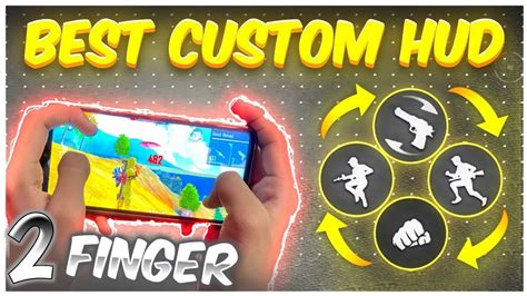 Best 2 Finger Custom Hud In Ff🔥 Best 2 Finger Custom Hud For Fast