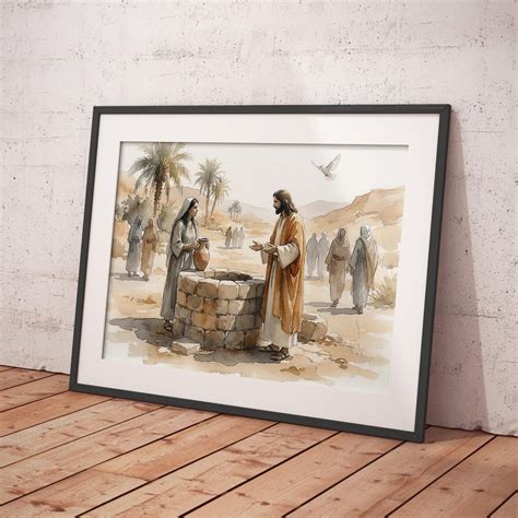 Jesus And The Woman At The Well Samaritan Woman Living Water