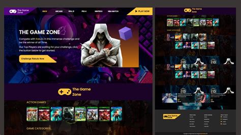 How To Create A Complete Gaming Website With Html And Css Tutorials Youtube