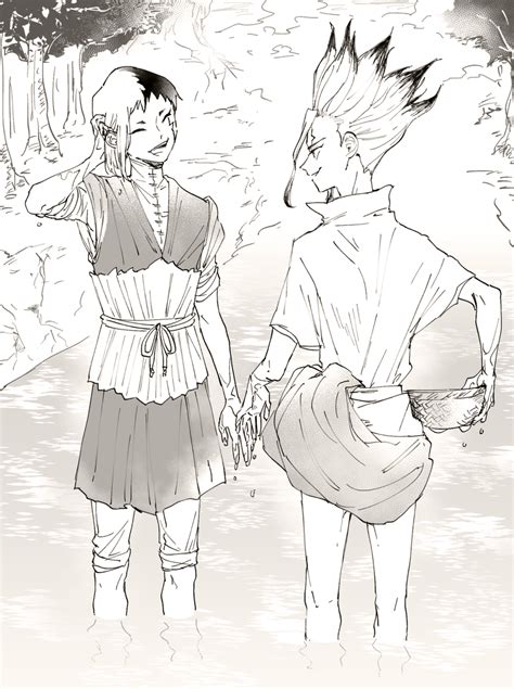 「川作業のゲ千 この格好してるの描きたかっただけだけど 」モイ子の漫画