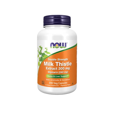 Now Milk Thistle Extract 300mg Silymarin240mg 100 Veg Caps Pharmazone