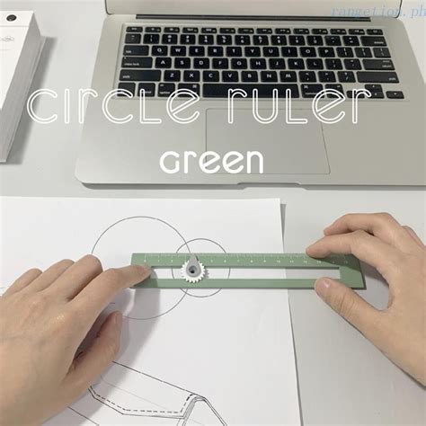 Ran Multifunctional Drawing Ruler Plastic Drafting Ruler With Compass