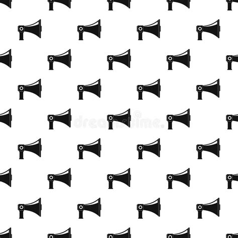 Single Megaphone Pattern Seamless Vector Stock Vector Illustration Of