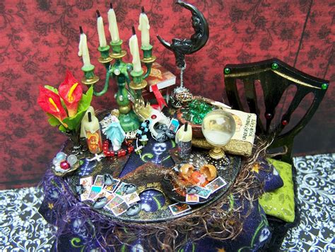 Voodoo Fortune Tellers Table Completed Listed For Sale Dollhouse