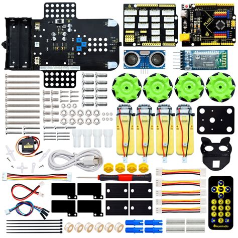 Arduino Clone Mecanum 4WD robotautós készlet STEM programozási