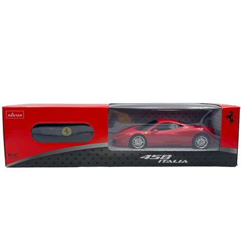 Modellino Auto Radiocomandato Rastar 1 24 Ferrari 458 Italia Red
