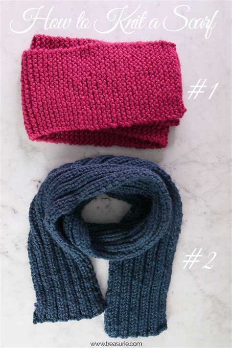 How To Knit A Scarf For Beginners Step By Step Easy Treasurie