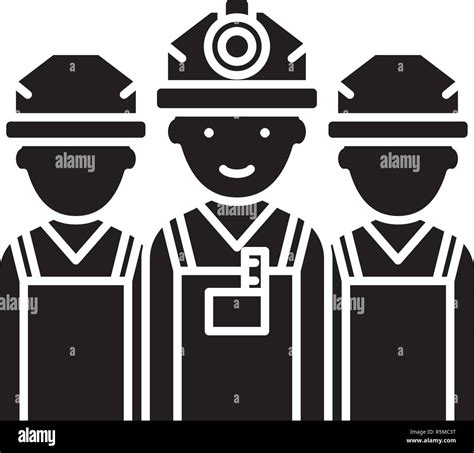 Builders Icône Noire Vector Signe Sur Fond Isolé Builders Symbole