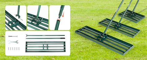Joyhalo Lawn Leveling Rake 17x10 Leveling Rake Tools