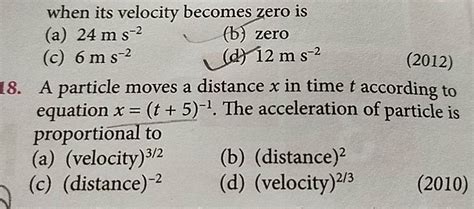 when its velocity becomes zero is filo